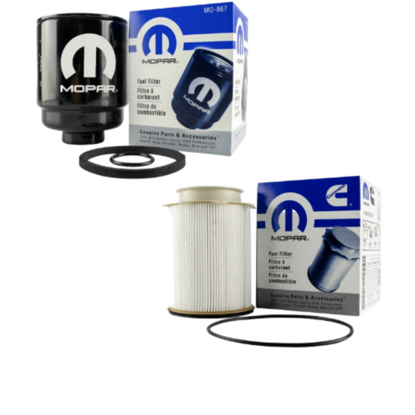 Mopar Oil Fuel Filter Set 68197867AB, 68157291AA (MO-867, MO-291) 6.7L ...
